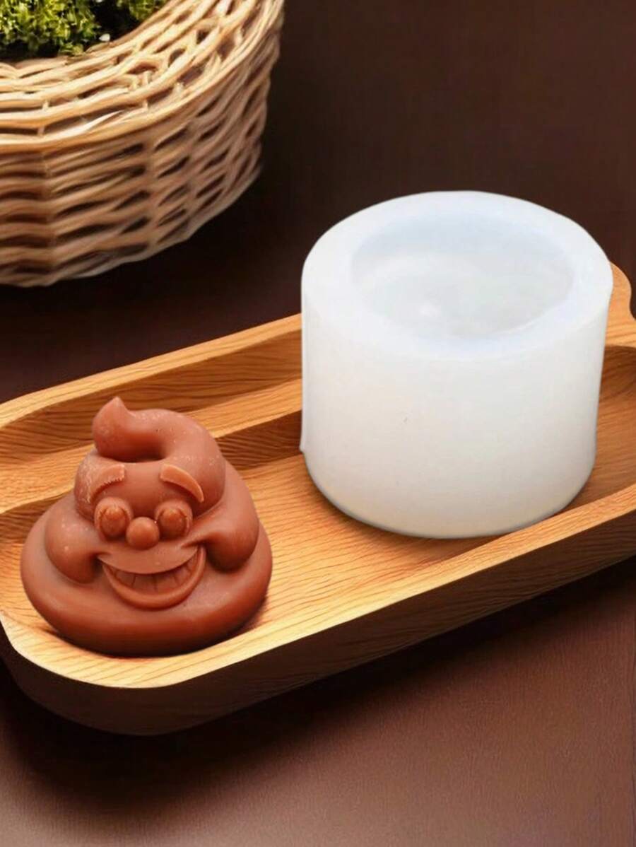 1pc Funny Poop Shaped Fragrance Stone Plaster Craft Candle Silicone ...
