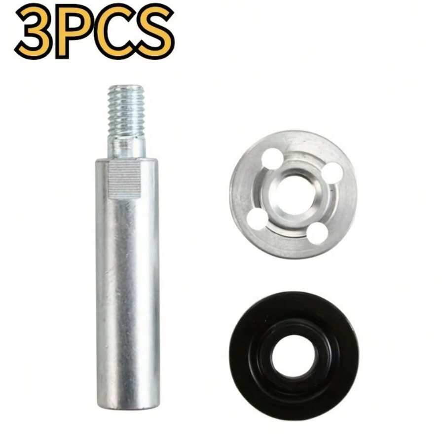 3 Pcs Angle Grinder Extension Rods With 2 Pcs M10 80mm Thread Adapter ...