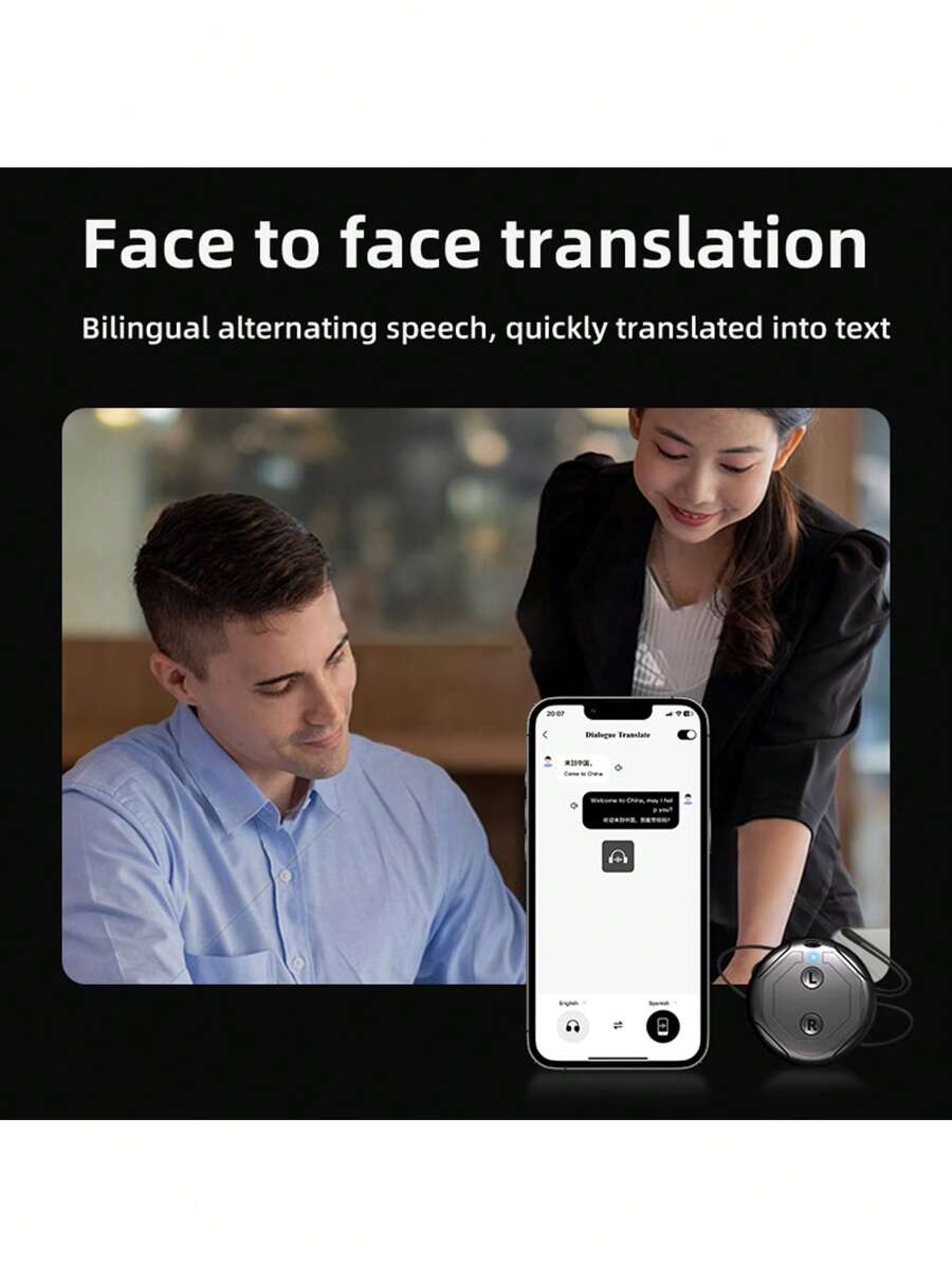 Smart Translator K18 Multi-Língua Portátil Ai Tradutor Bluetooth Voz ...