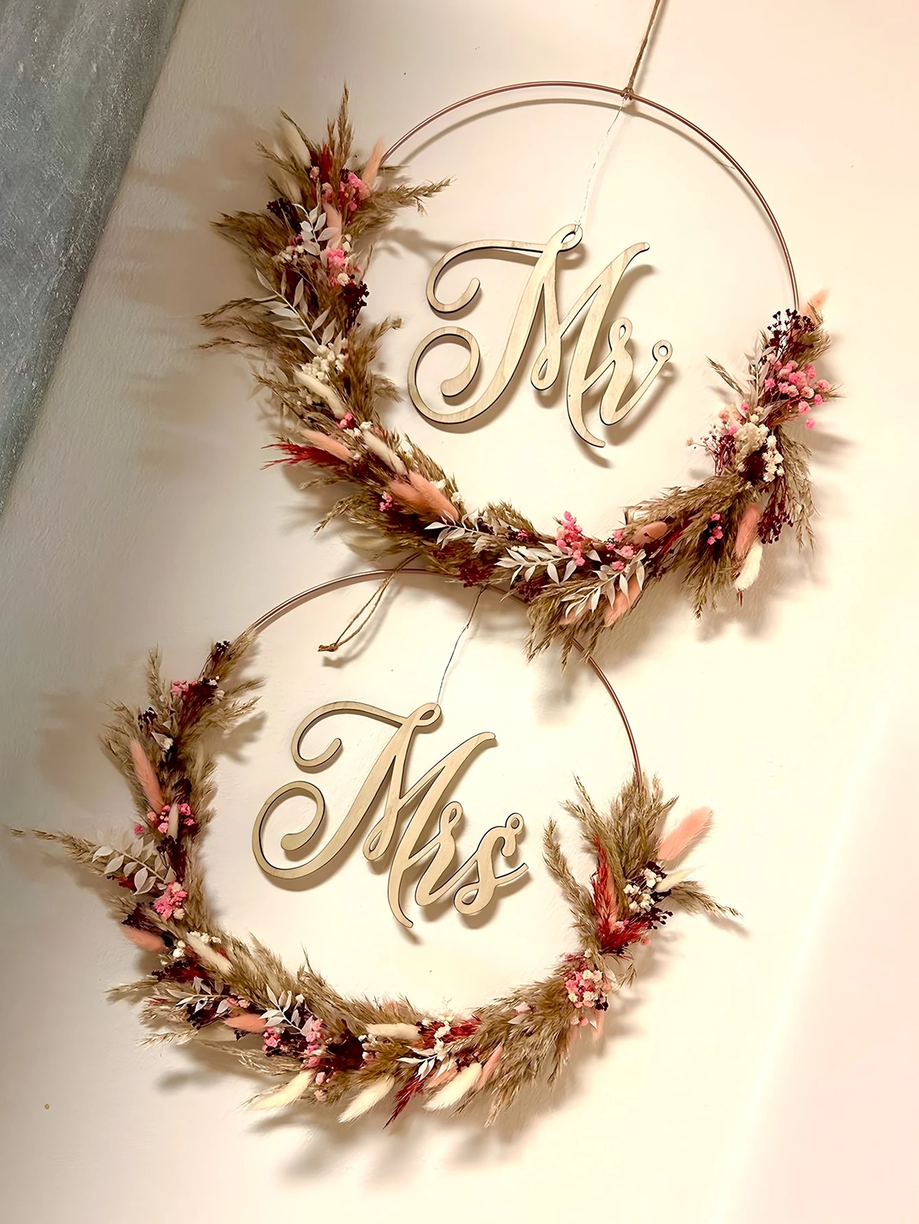 3PCS New Wooden Mr. And Mrs. Wedding Creative Seat Logo Mr. And Mrs ...