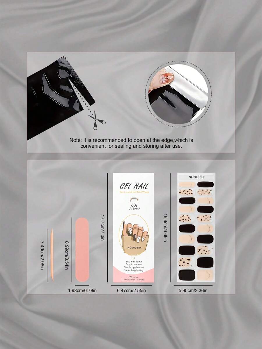 Professional Nail Stickers, Designed For Semi-Permanent Gel Manicure ...