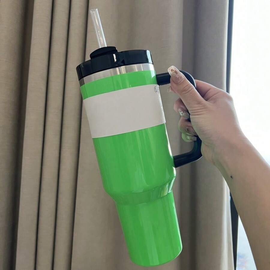 40oz || Cup Holder With Handle And Straw Compatible Travel | Stainless ...
