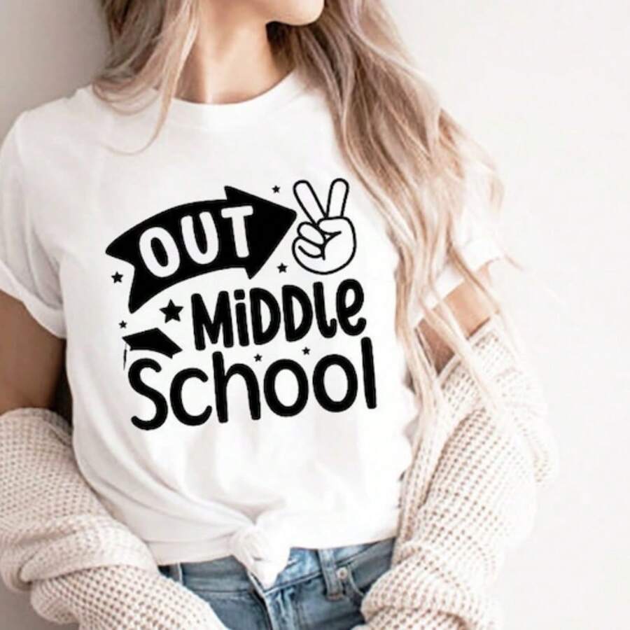 Out Middle School, School Sign Svg, Elementary School, Graduation Svg ...