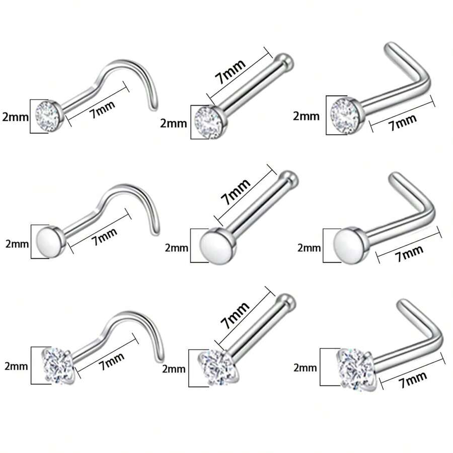 Piercing Kit With Piercing Tools For Nose Septum Ear Lip Belly Button ...