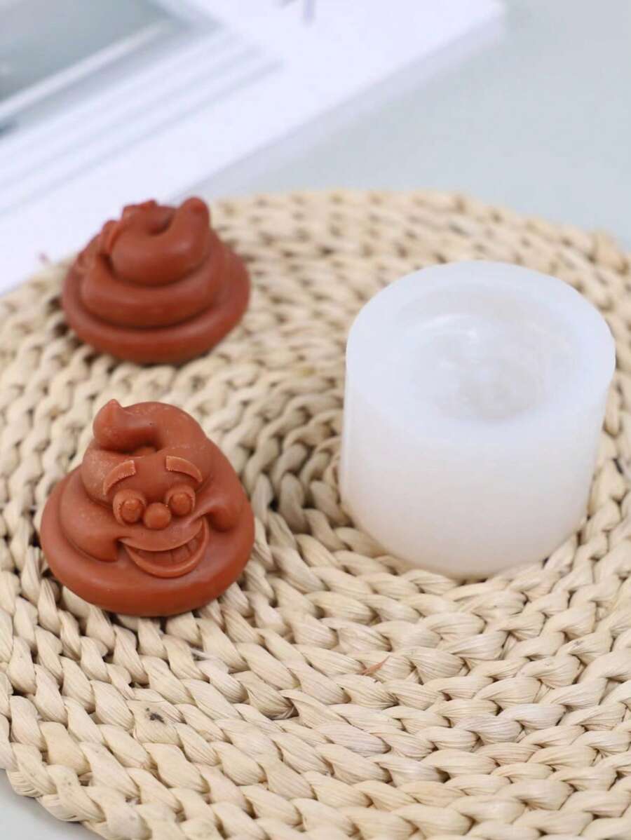 1pc Funny Poop Shaped Fragrance Stone Plaster Craft Candle Silicone ...
