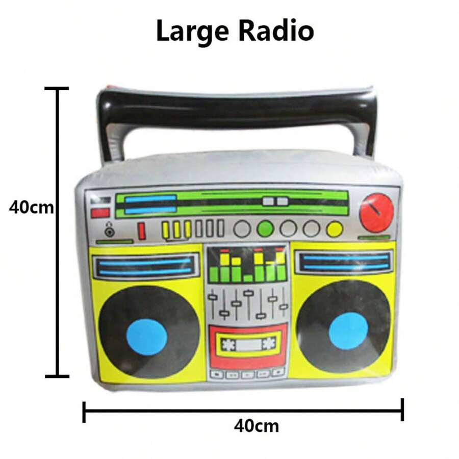 1pc Inflatable Radio, Large PVC Inflatable Musical Instrument Audio ...