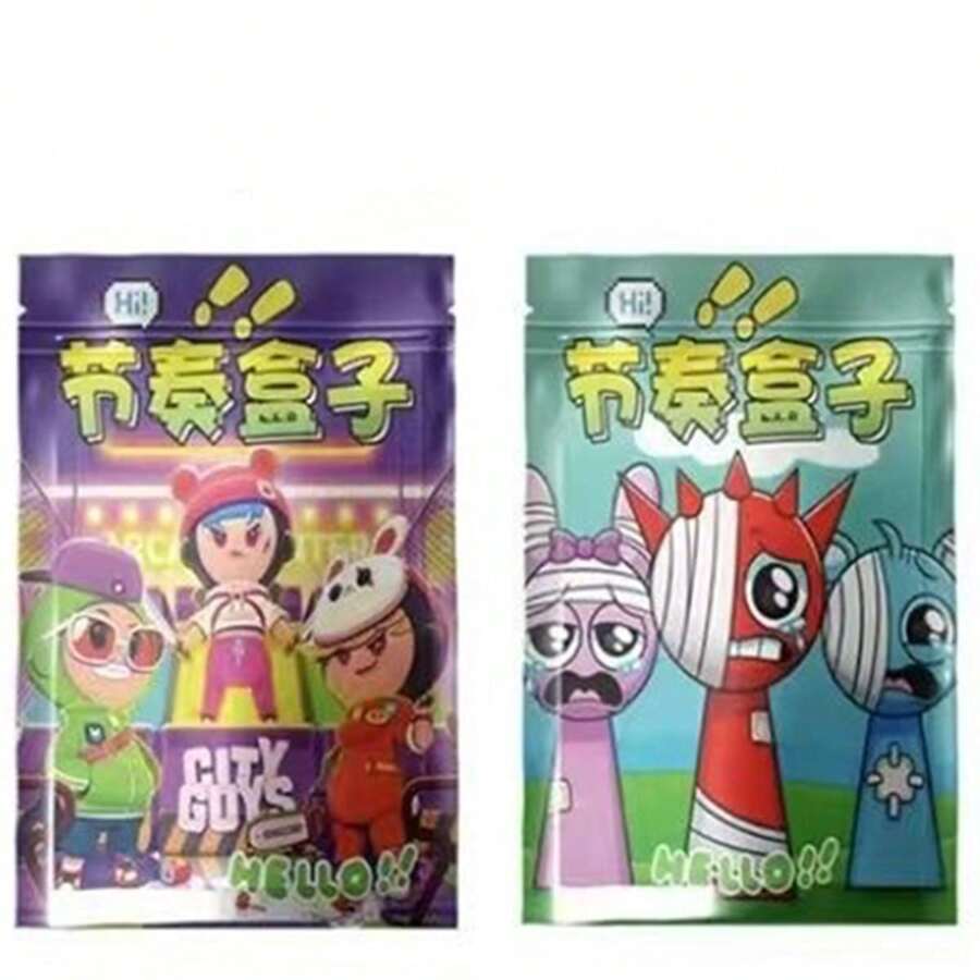 Sprunki - Acrylic Rhythm Box Figure Keychain With Chain, Blind Bag As ...