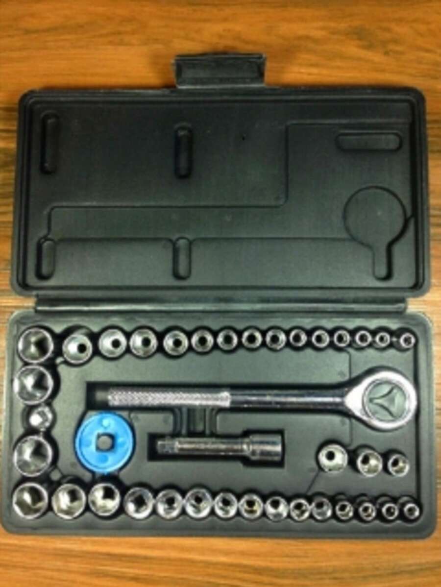 40-Piece Socket Set Auto Repair Socket Set Socket Wrench Vehicle Tool ...