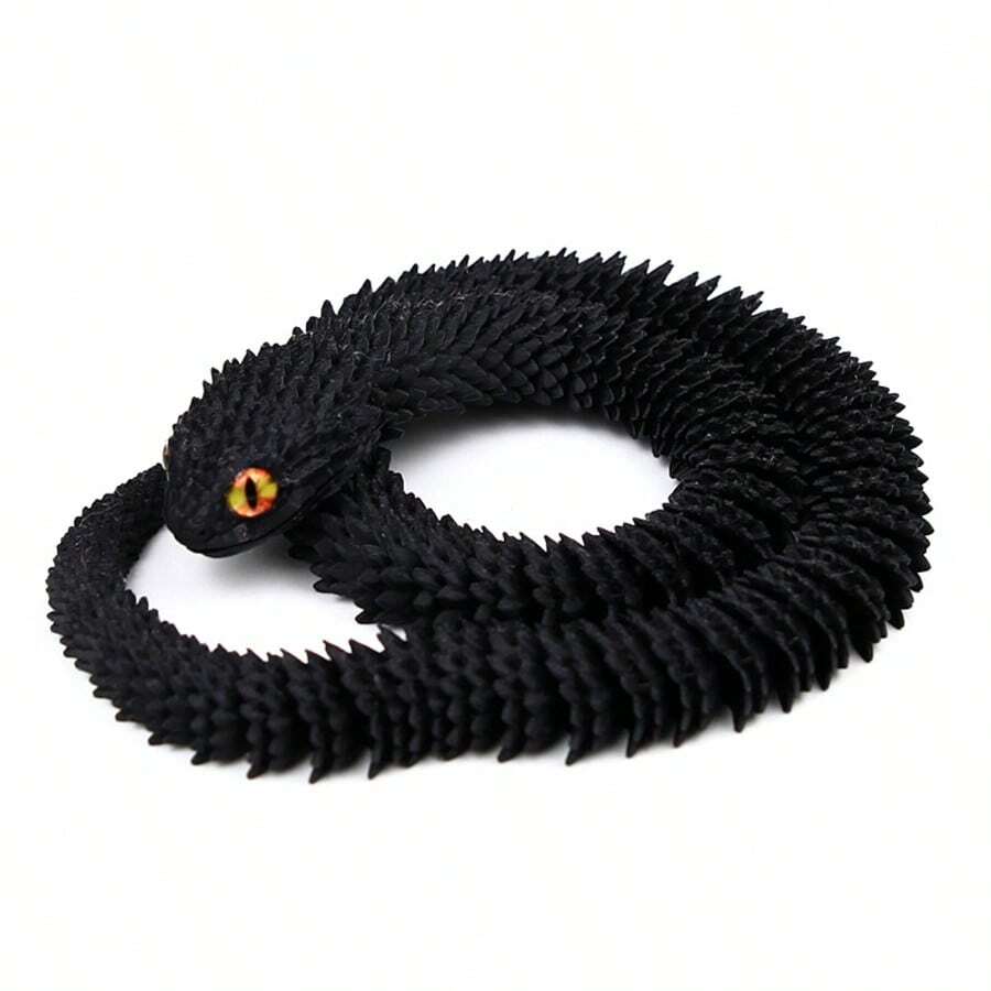 3D Printed Realistic Snake Model With Movable Joints, Decorative Animal ...