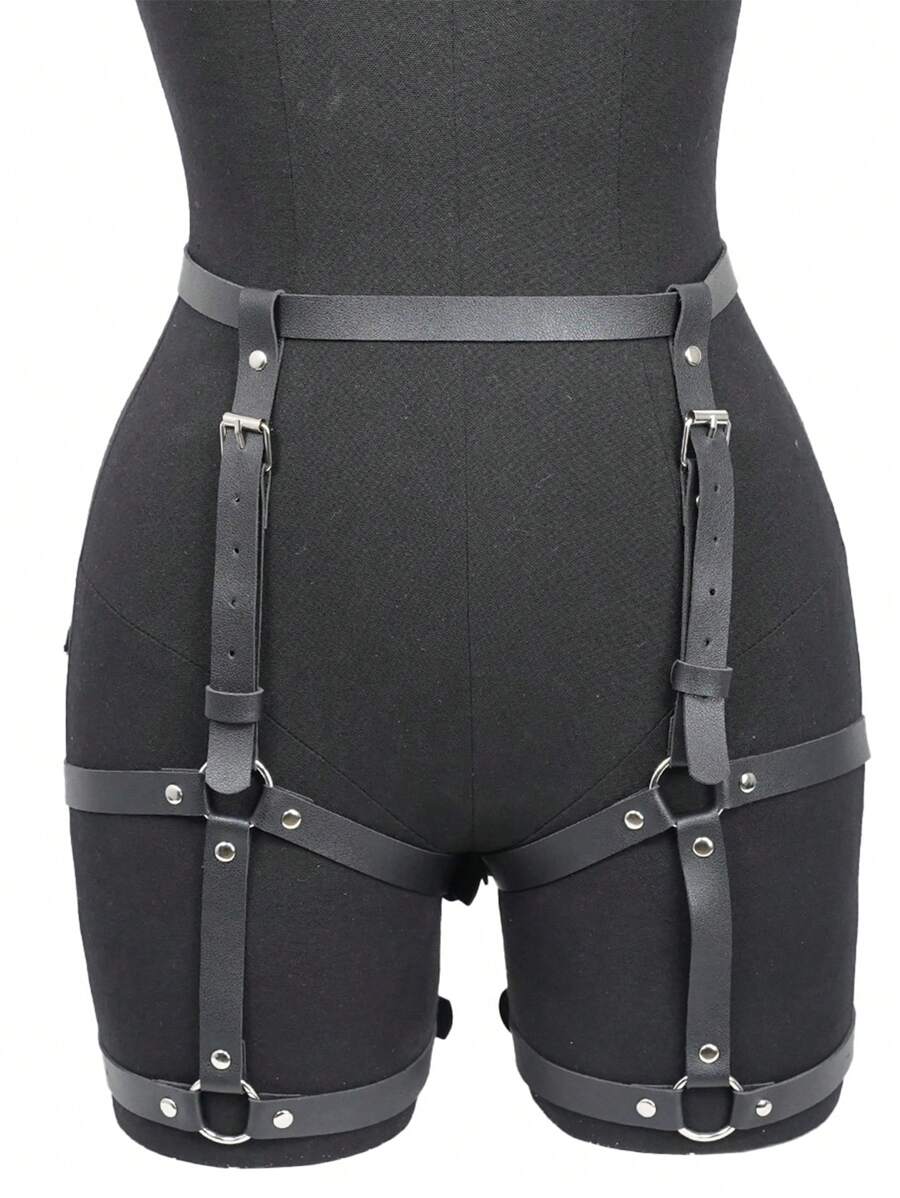 1 Piece Ladies Sexy Thigh Garter, PU Leather Leg Wrap, Erotic Clothes ...