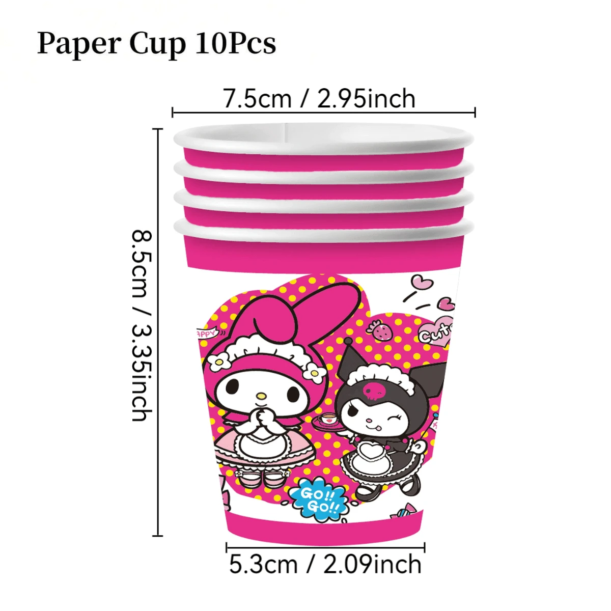 Sanrio 12 Styles Sanrio Theme Birthday Party Decoration Supplies Paper ...