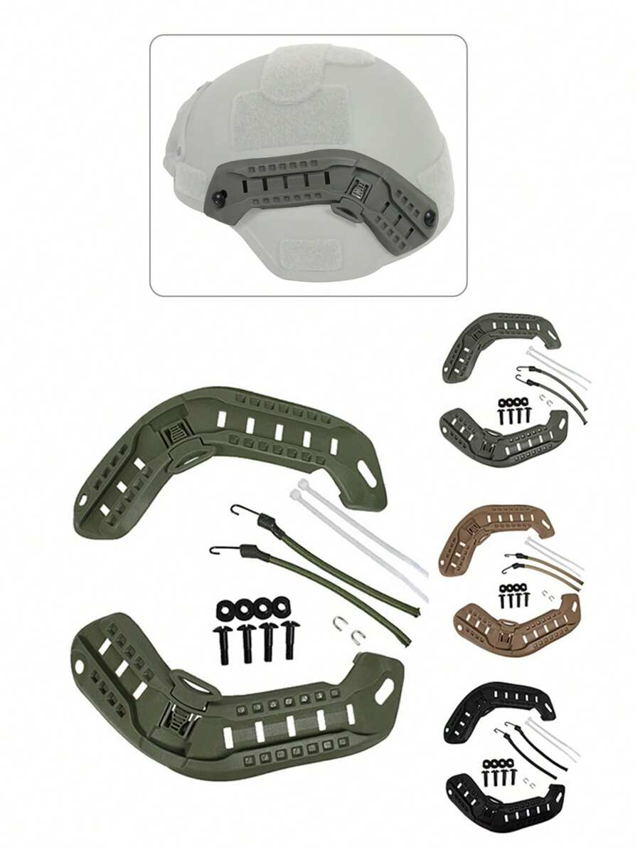 1 conjunto de capacete tático MICH 2000 Side Rail ARC capacete ...