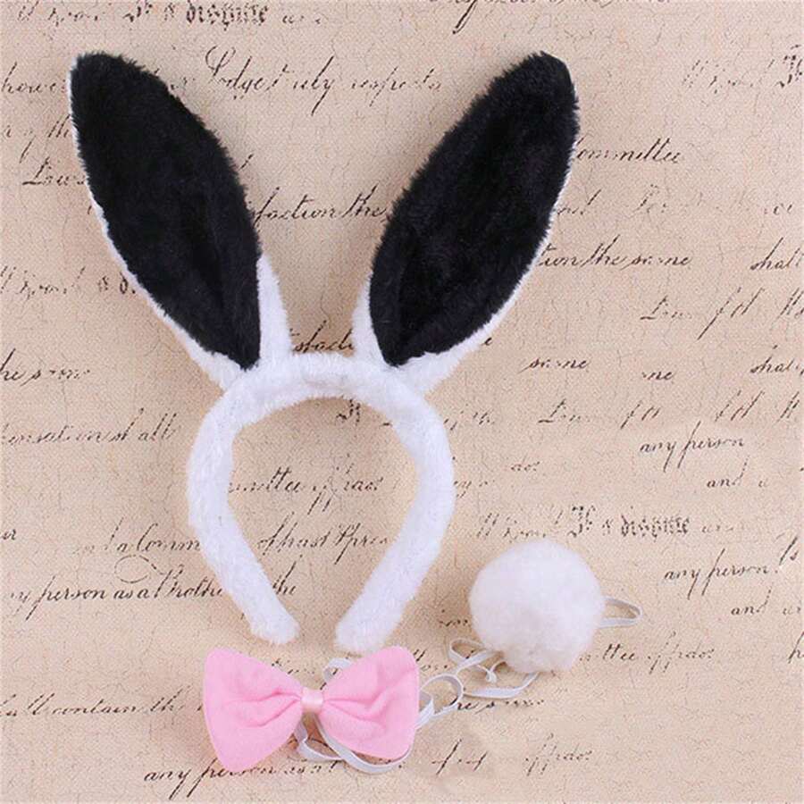 3pcs/Set Upgraded Cute Rabbit Headband Prop, Bunny Girl Costume ...