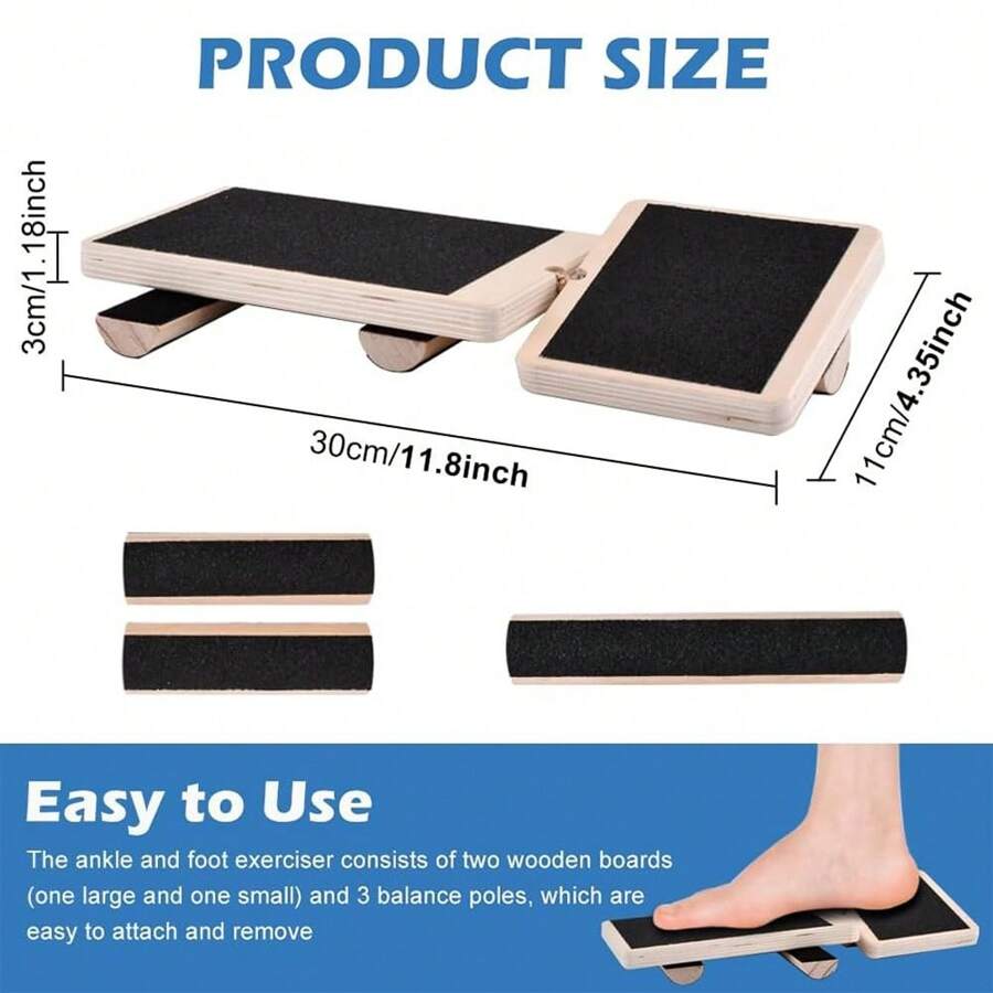 Ankle Strengthener Exerciser For Sprained, Single Foot Balance Board ...