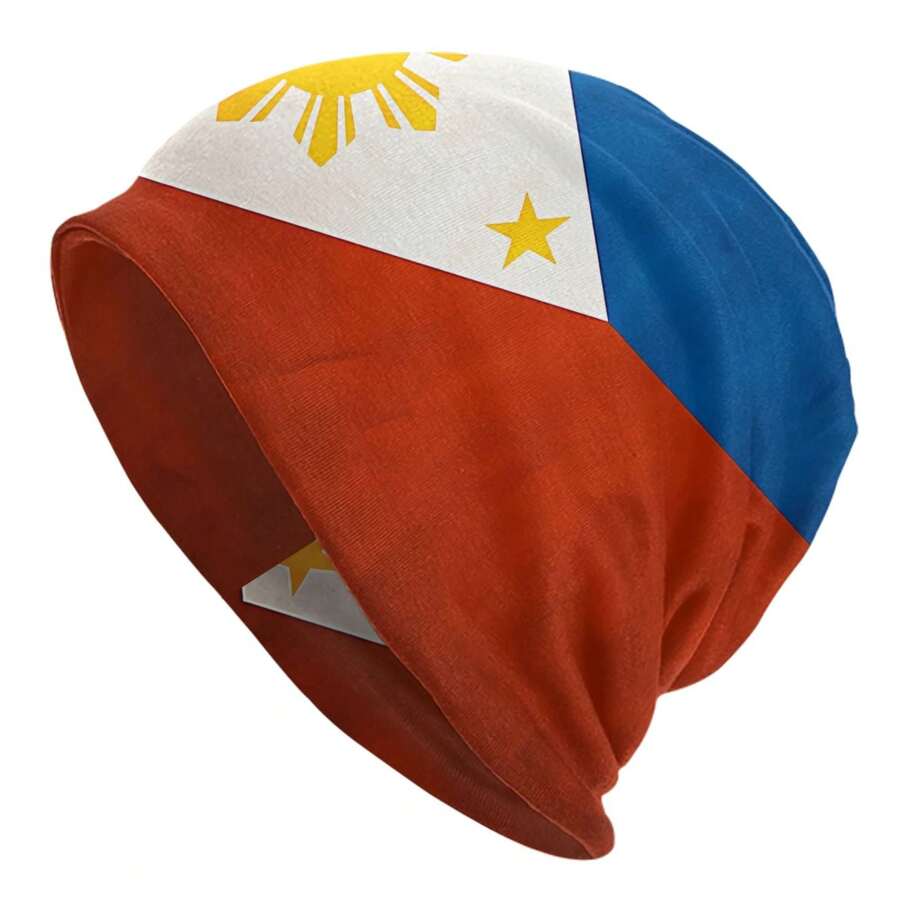 Flag Of The Philippines Beanie Street Thin Hat Men's Cap Toque Sports ...