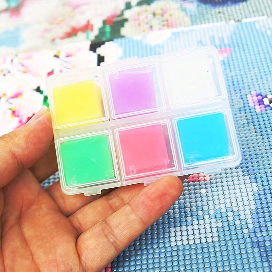 30pcs/Box Diamond Painting Luminous Clay Box DIY Color Block Dot ...