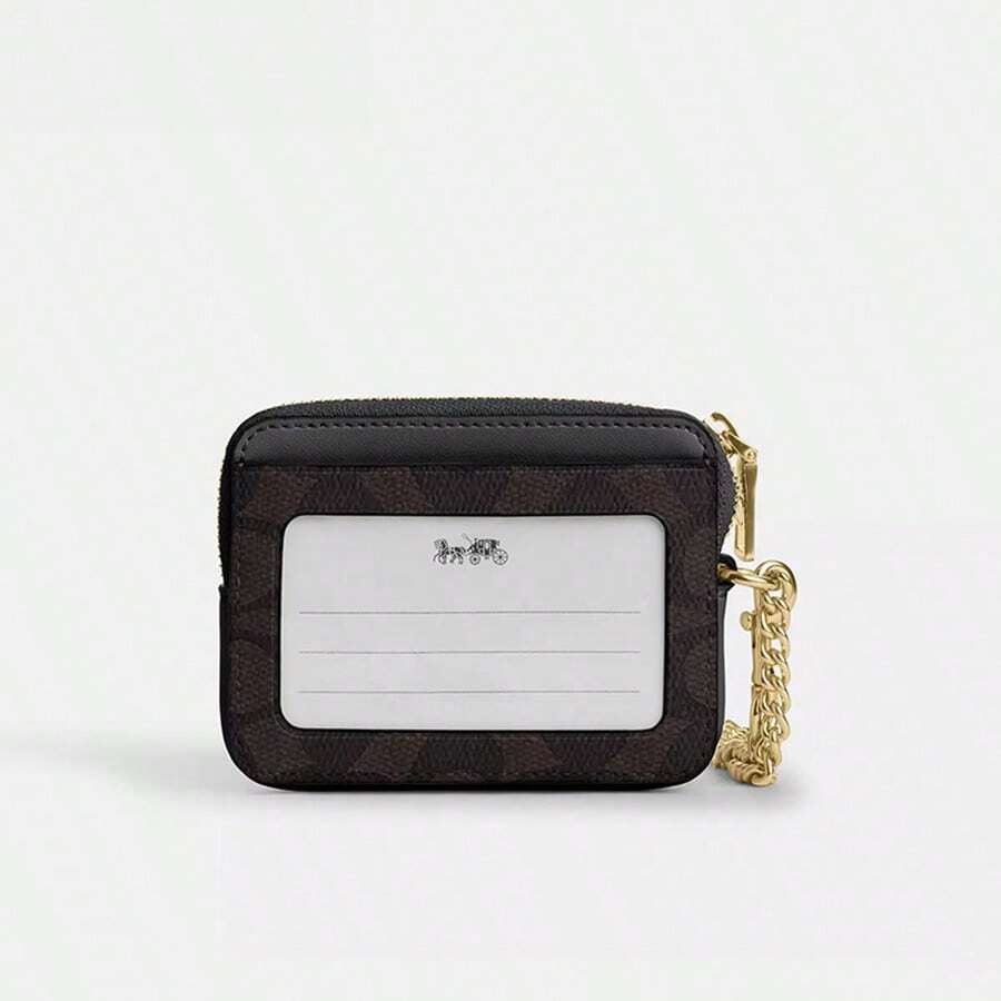 Coach Zip Card Case Mini Skinny Id Case Multipurpose Card Case Card ...