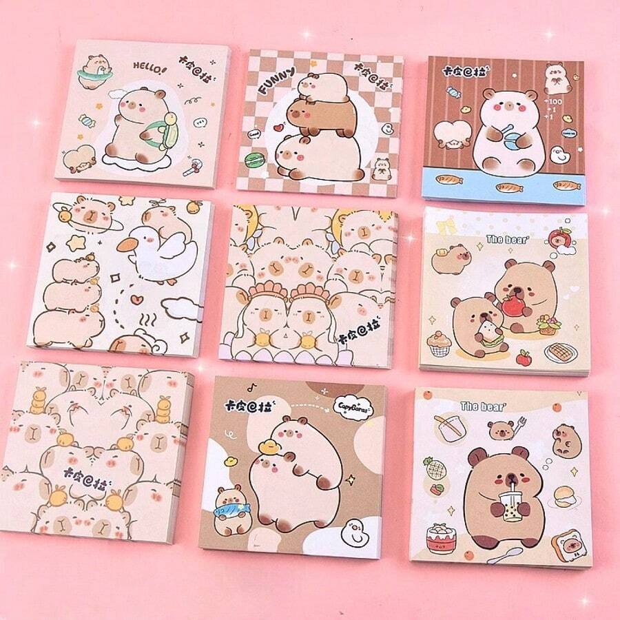 Kapibara Handmade Origami Paper, Square Folds, Colorful Double-Sided ...