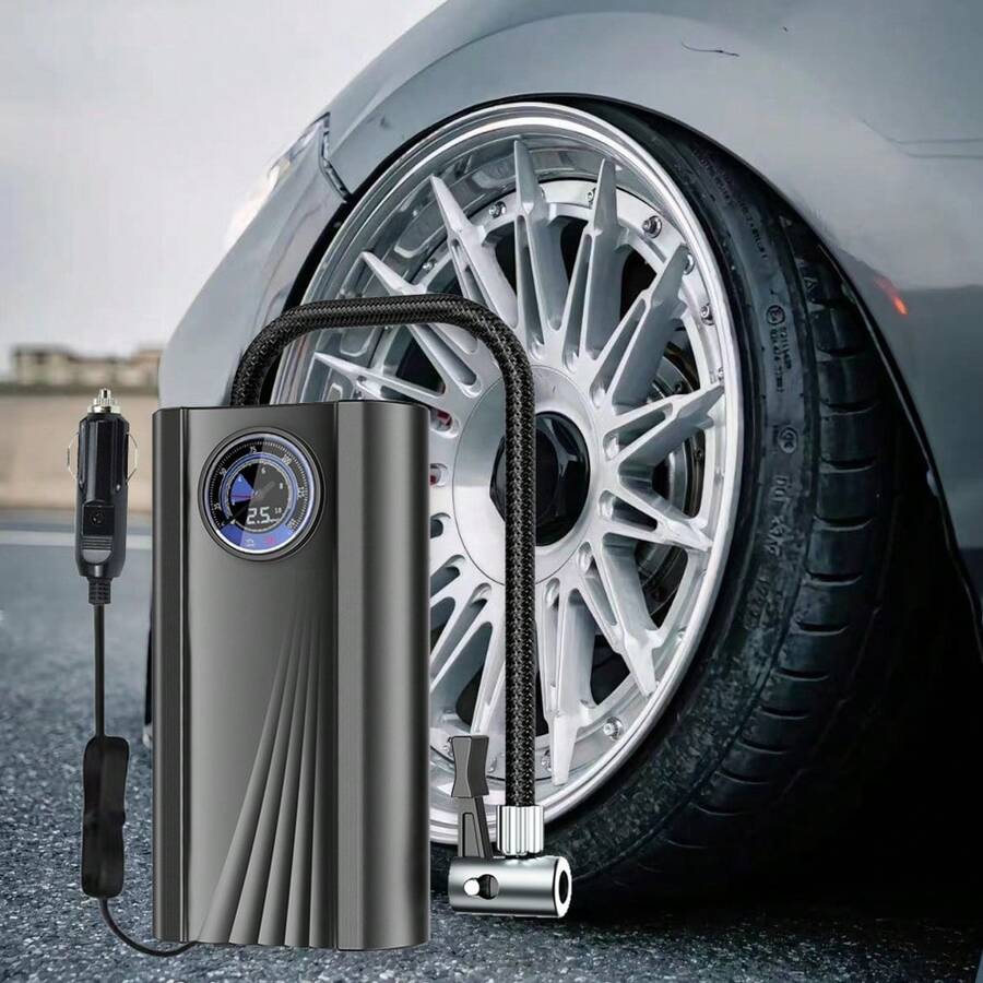 12V 100PSI Portable Air Compressor Pump Tire Inflator Car Tire Air Pump ...