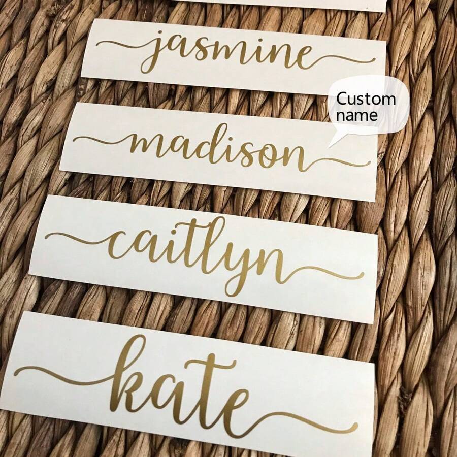 Name Sticker - Name Decal - Name Label For School - Vinyl Name Sticker ...