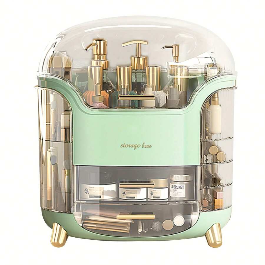 Makeup Storage Organiser With Clear Lid, Skincare Organiser Drawers ...