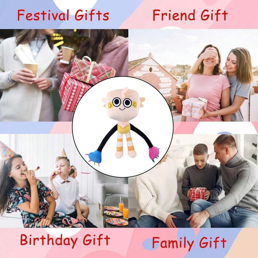 Dandy's World Pebble Vee Rodger Flutter Anime Game World Plush Toy ...