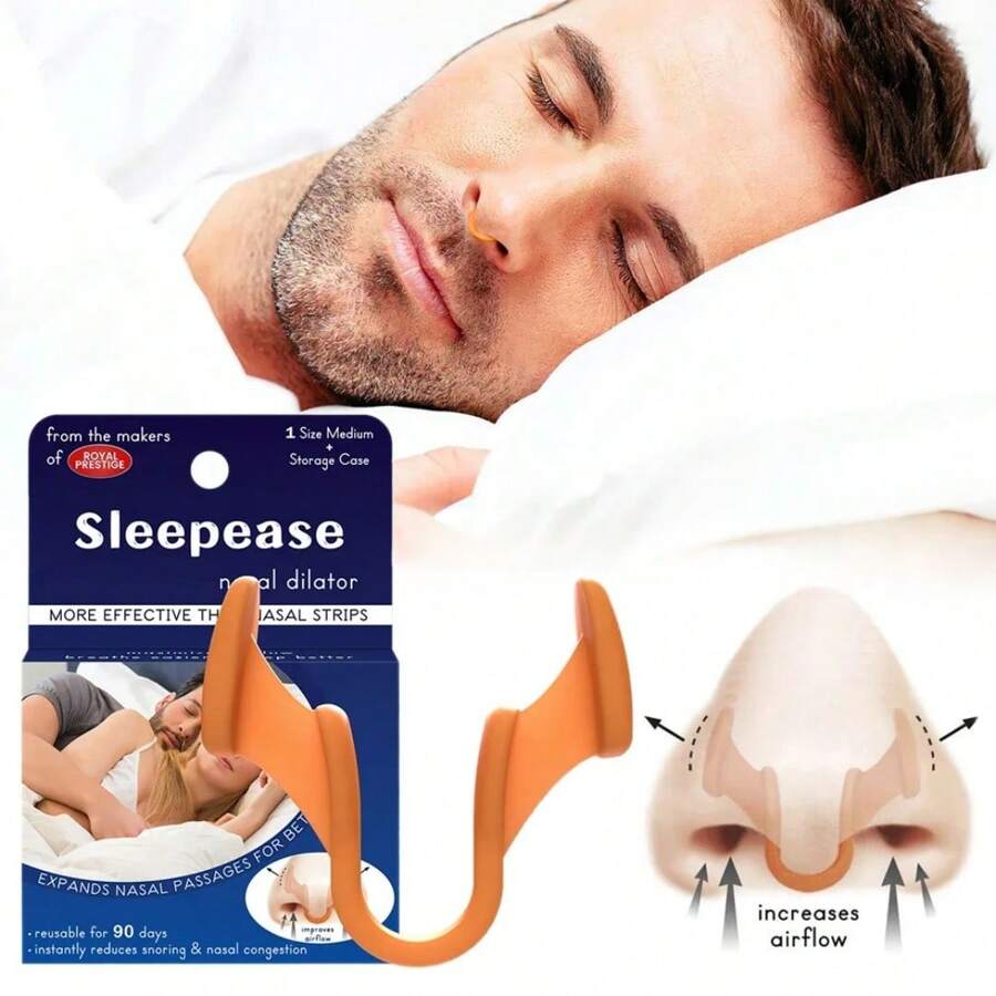 2 X Silicone Nasal Clip Anti Snoring Nasal Dilator Stop Snoring Aid ...