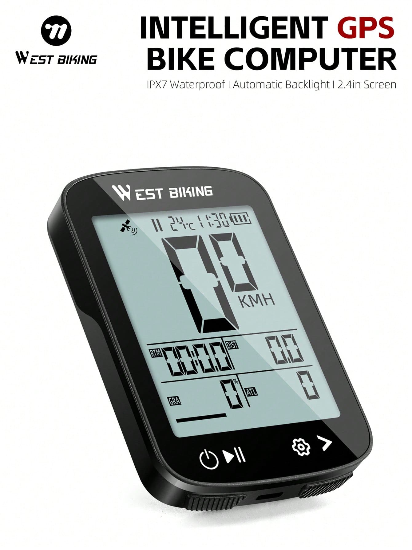 WEST BIKING WEST BIKING GPS טבלת קוד באנגלית אופני כביש מד מרחק עמיד ...