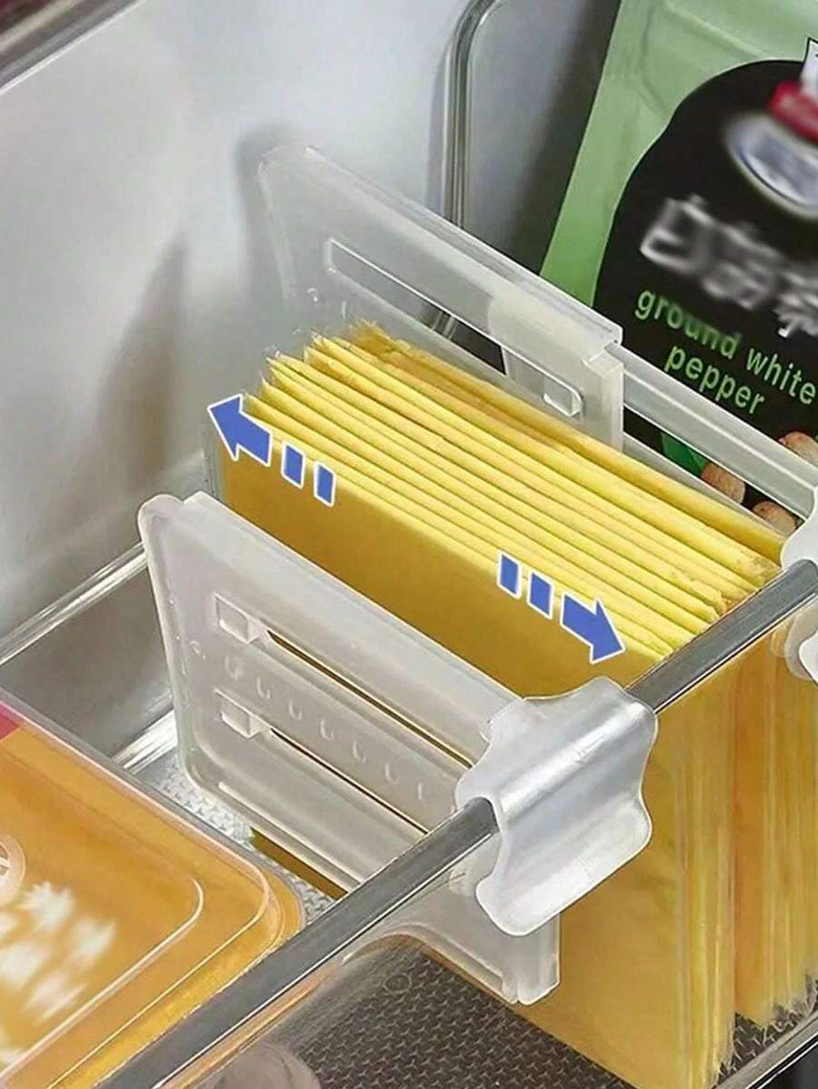 12pcs Fridge Space Divider Strips, Adjustable Refrigerator Shelf ...