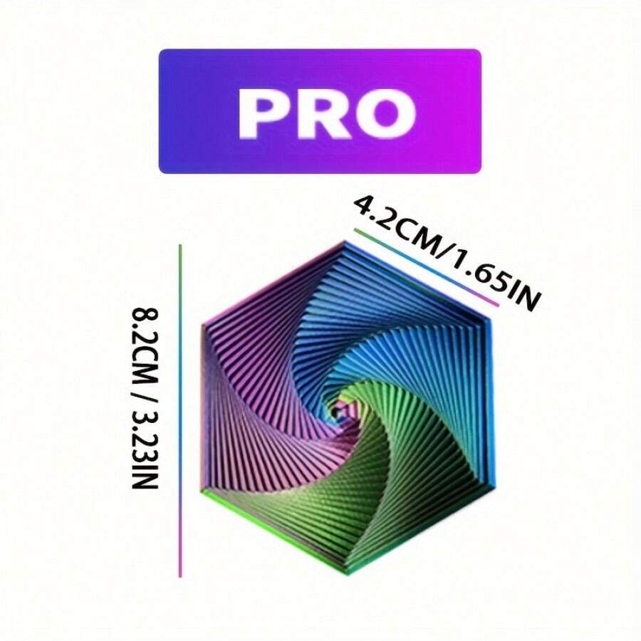 3D Printed Hexagon Fidget Toy, Plastic In Multiple Colors, Creative ...