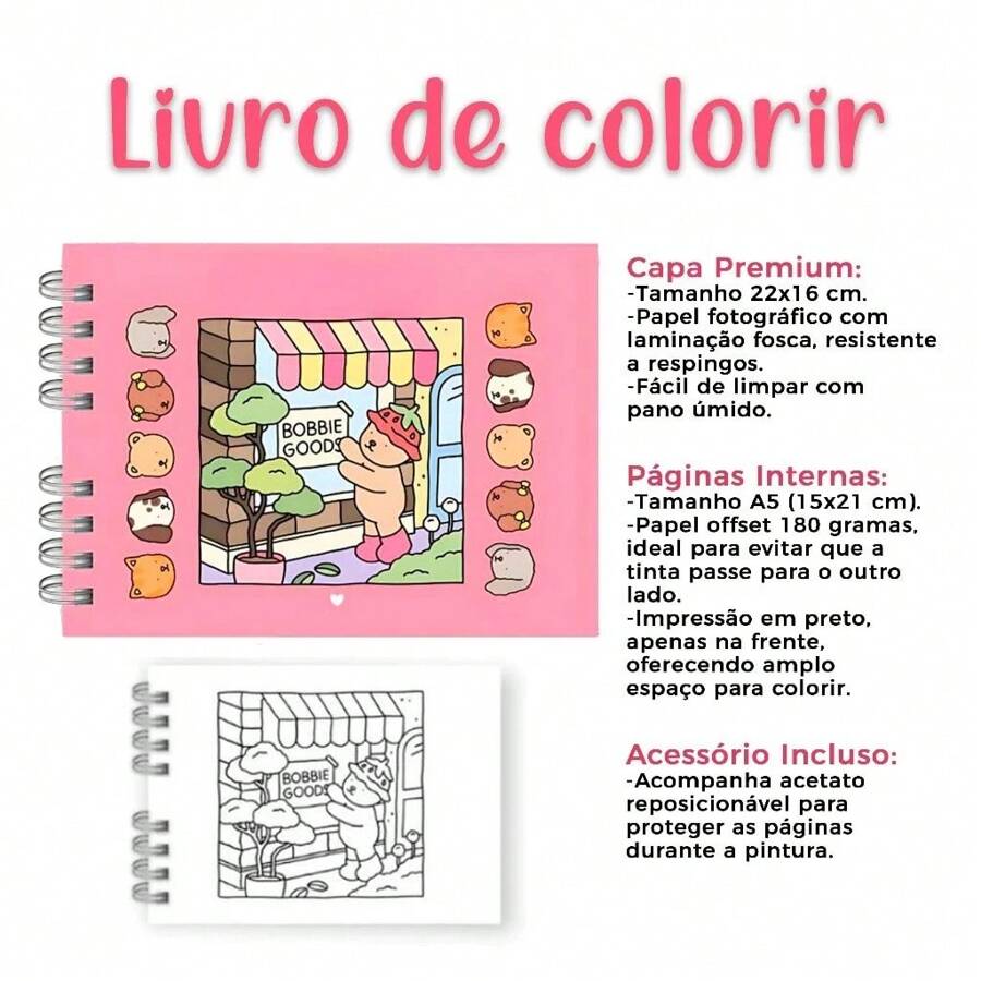 Bobbie Goods Coloring Book 50 Sheets 180 Gram Drawing Notebook Painting ... Bobbie Goods Coloring Book 50 Sheets 180 Gram Drawing Notebook Painting ...