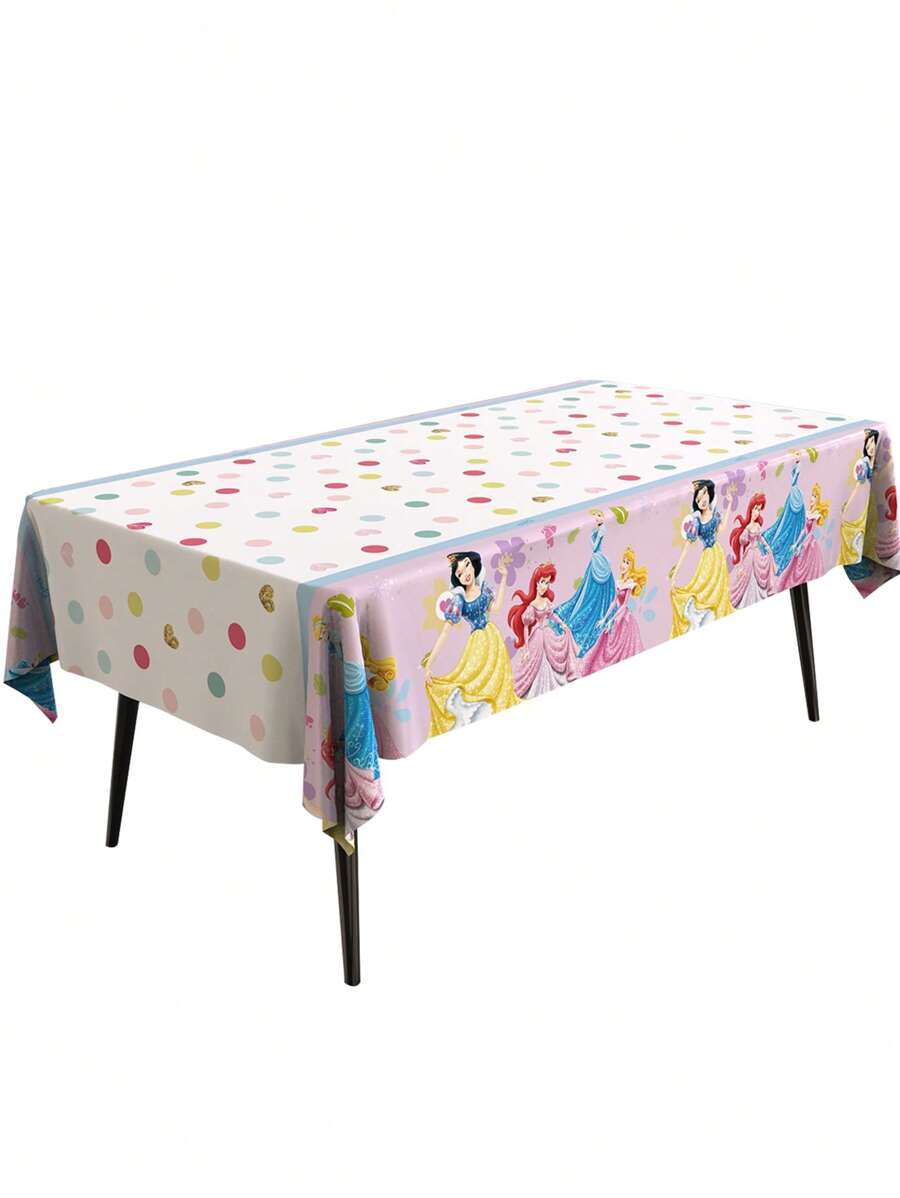 Disney 1/2Pcs/Set Disney Princess Tablecloth Cartoon Pattern Waterproof ...