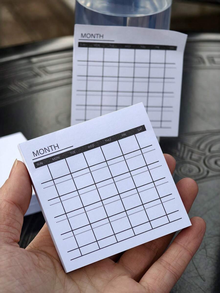 1 Livre (80 feuilles) Notes adhésives à grille carrée MOIS - Idéal pour ...