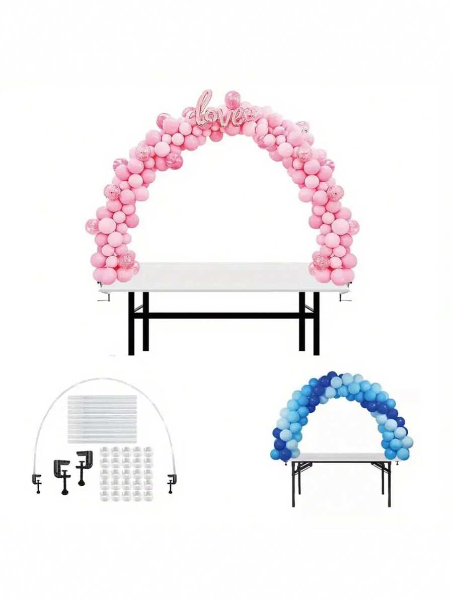 1Set Balloon Arch And Balloon Pole Stand Set For Table, Adjustable Arch ...