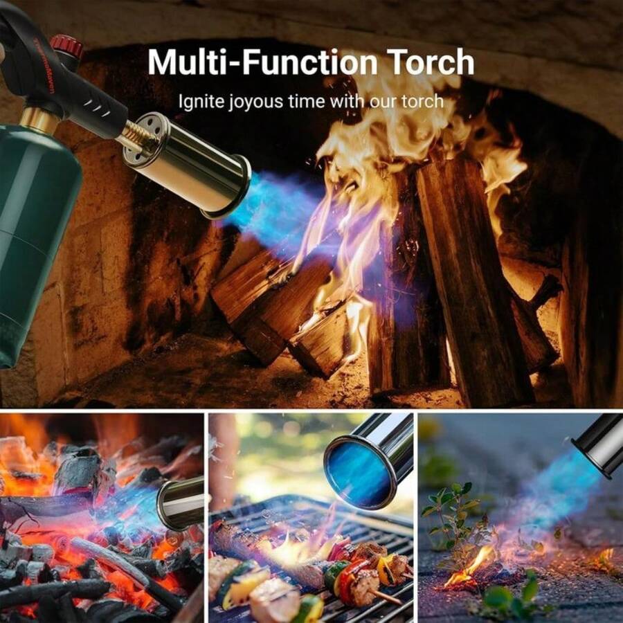 ThermoMaven Powerful Propane Torch, Kitchen Cooking Torch, Flamethrower Torch Lighter ...