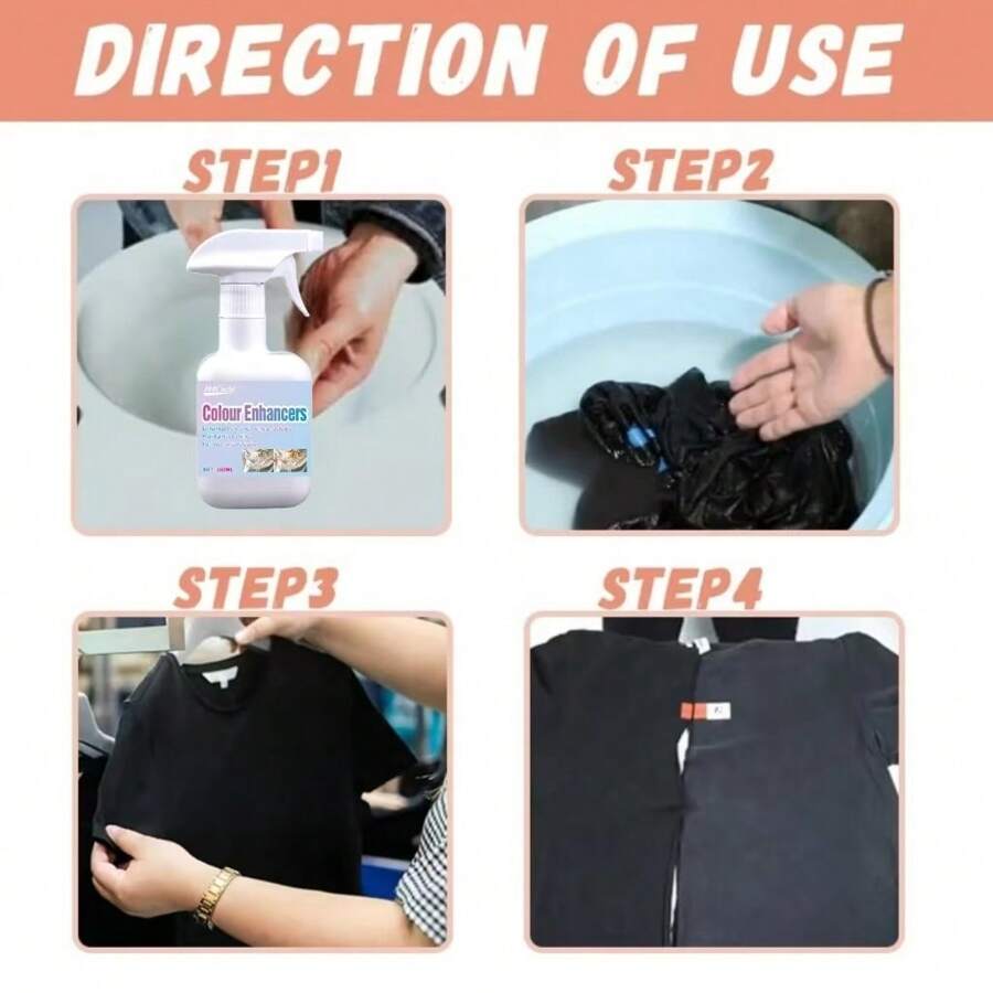H4Cacle Color Enhancer Shoes Fabric Faded Clothing Restorer Black ...