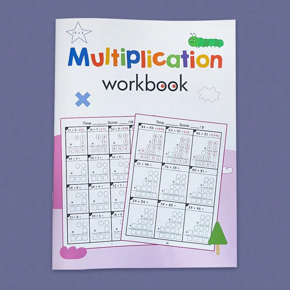 Lachilly 32 Pages Multiplication Two Digit Arithmetic Workbook ...