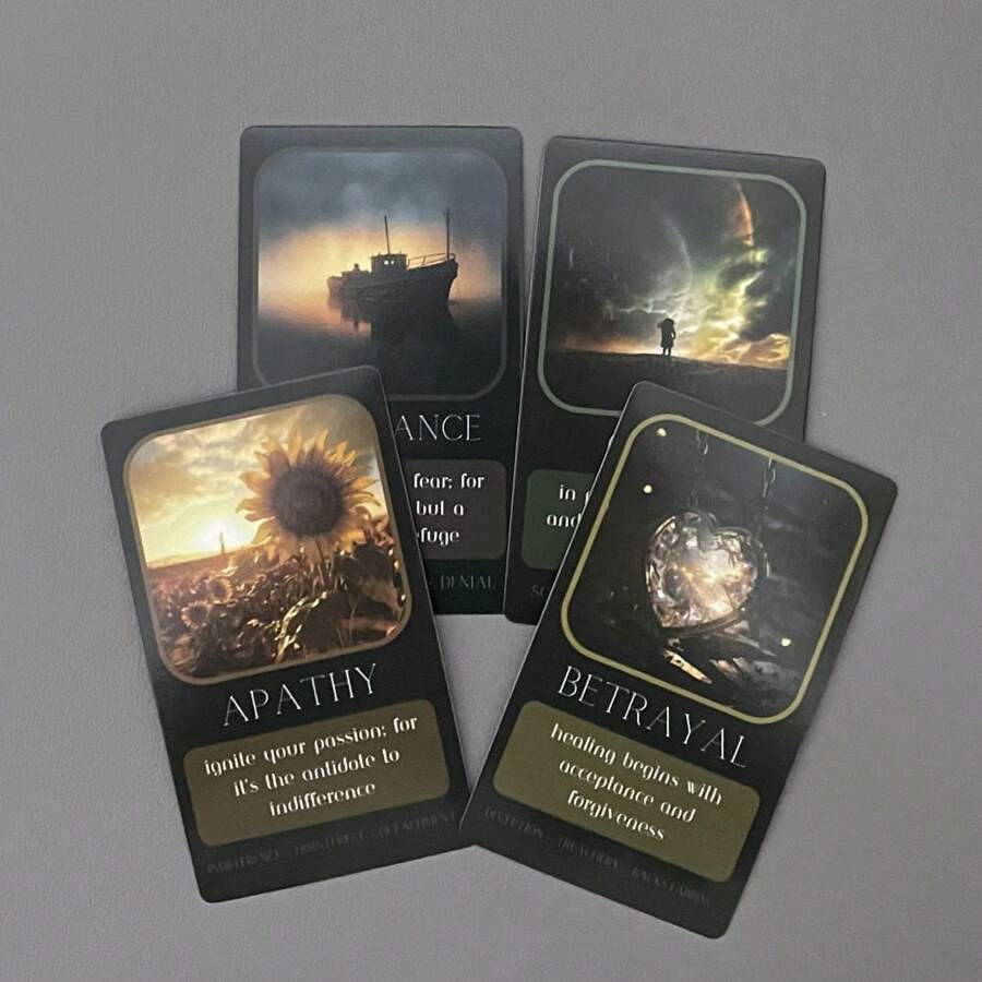 Shadow Work Oracle Cards A 33 English Visions Divination Edition Deck ...
