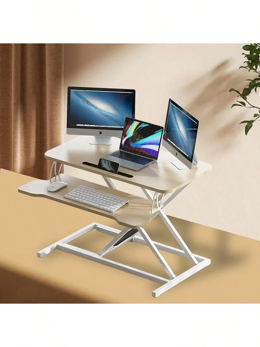 32inch Desk ConverterHeight Adjustable Riser Sit To Stand Dual Monitor ...
