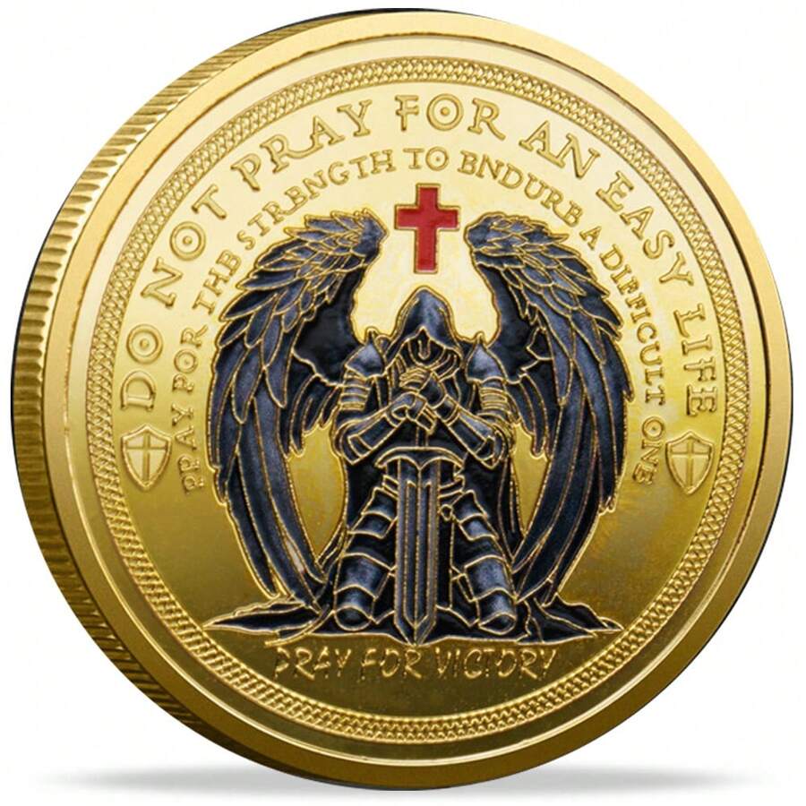 Angel Protection Challenge Coin, Sacred Guidance | SHEIN UK