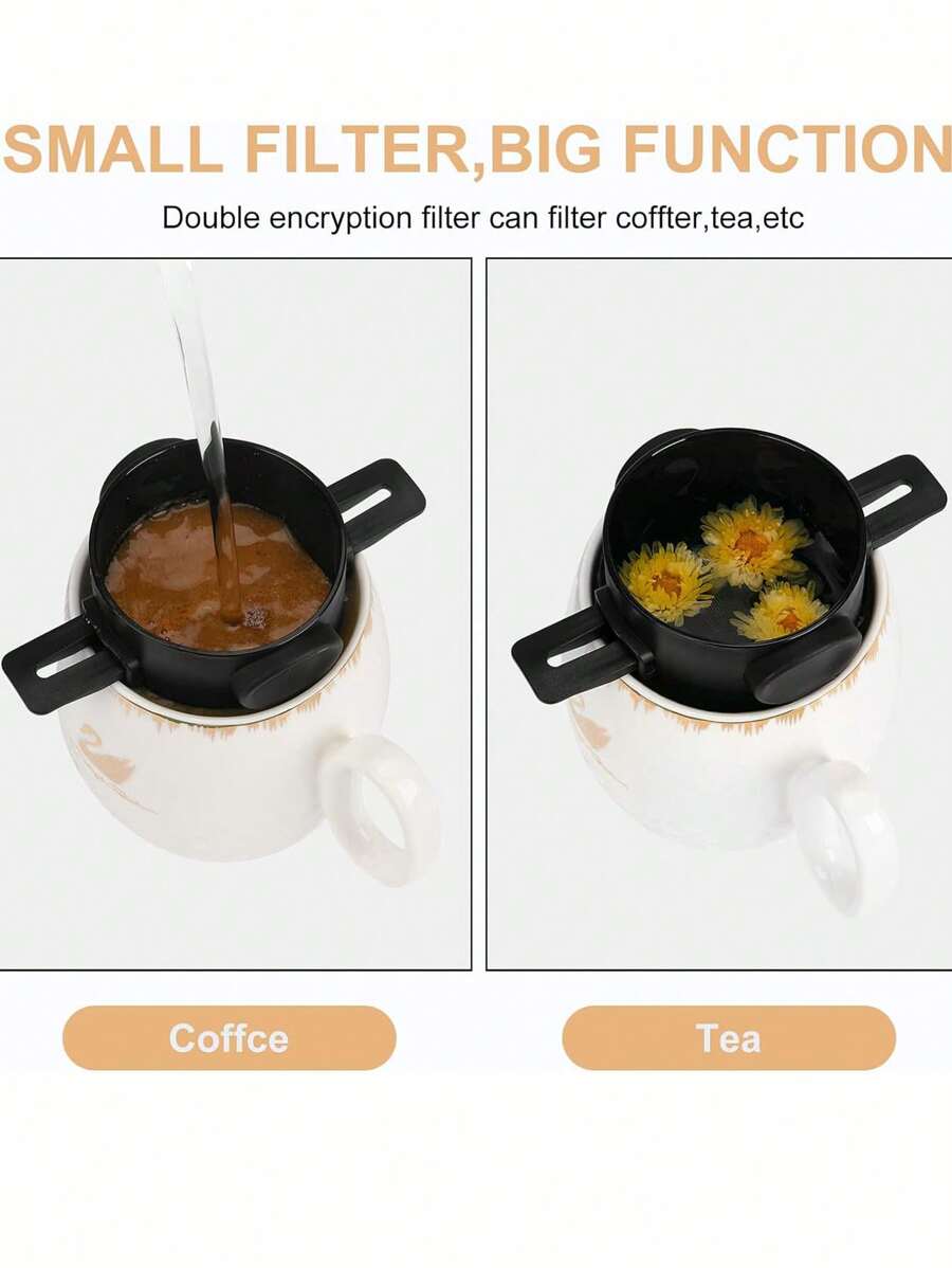 Portable Stainless Steel Coffee Funnel, Filter-Free Paper Coffee Funnel ...