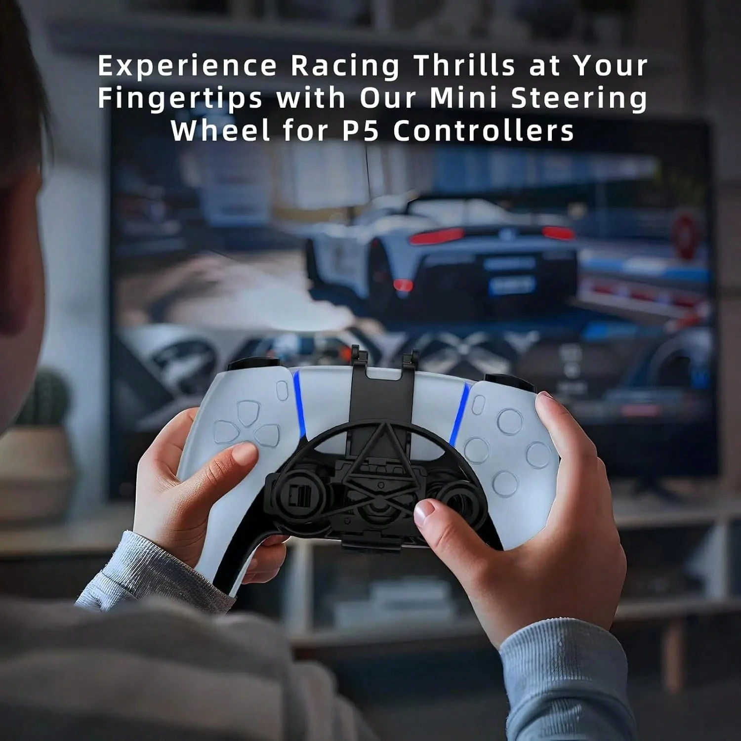 1 PC ABS Mini Steering Wheel For Controller Accessories Racing Games ...