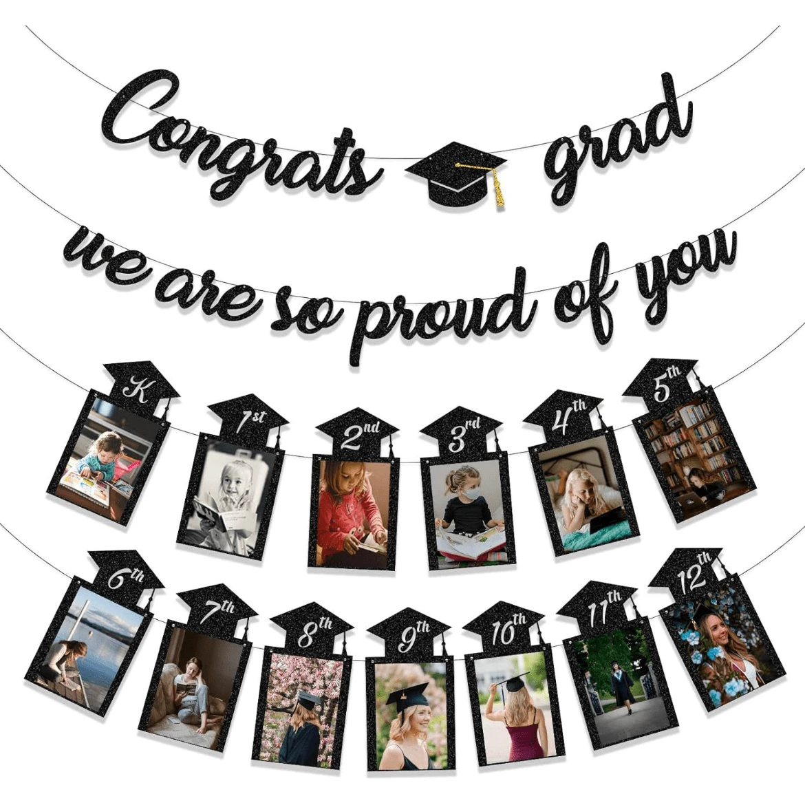Graduation Ceremony Graduation Banner Congratulation Grad Wall Hanging ...