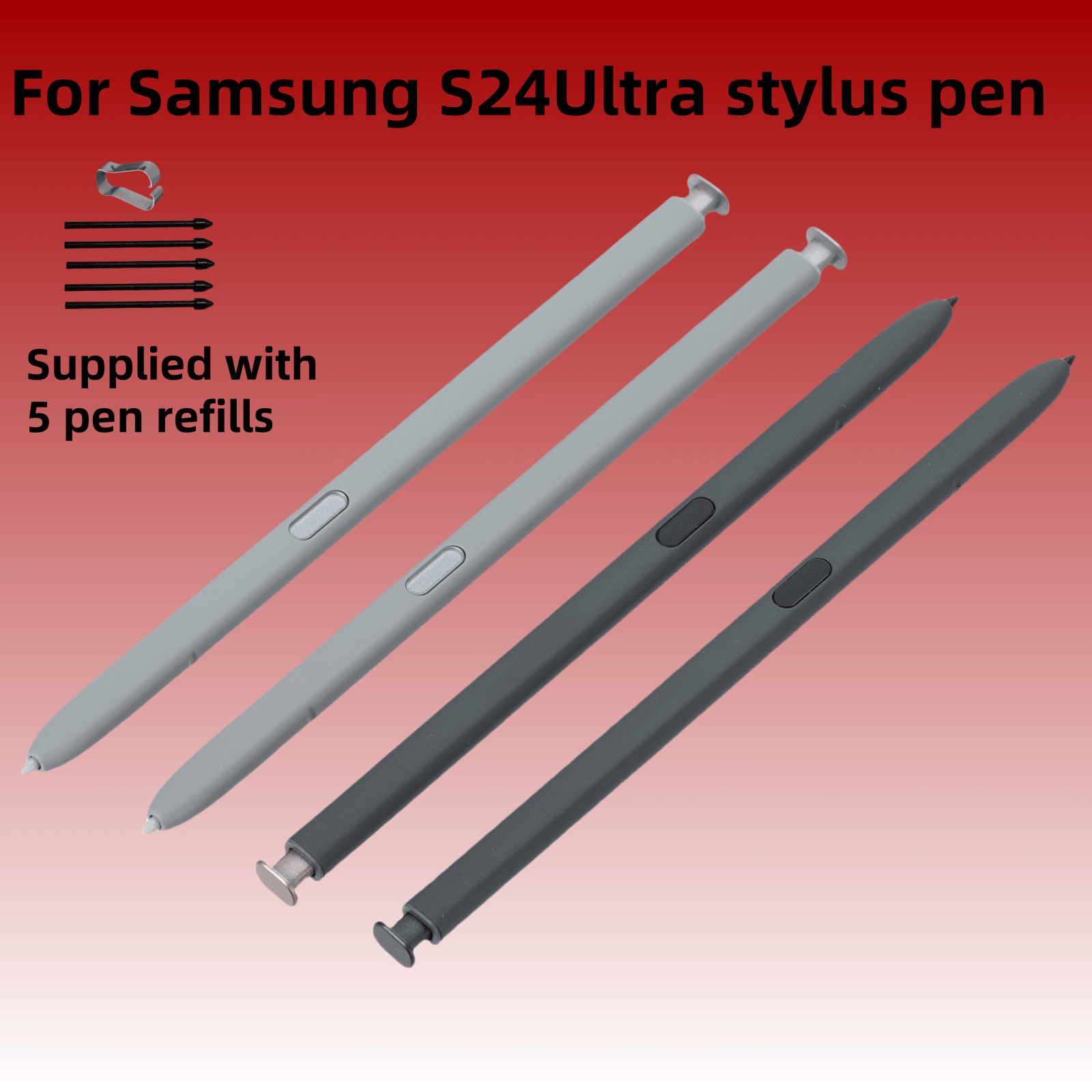 Stylet pour Galaxy S24 Ultra, stylet intégré pour S24U, stylet tactile précis avec 5 embouts de ...