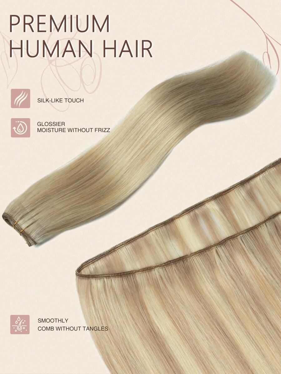 Sew In Hair Extensions Real Human Hair Remy Weft Straight Human Hair ...