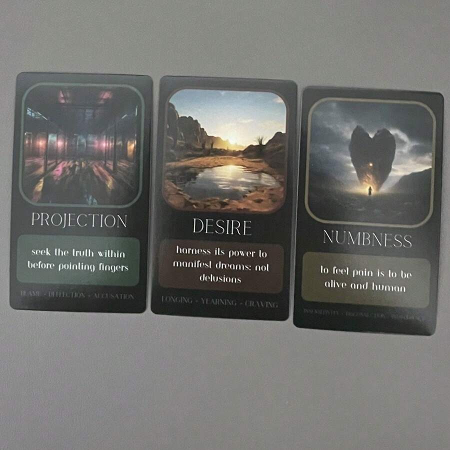 Shadow Work Oracle Cards A 33 English Visions Divination Edition Deck Borad Games Tarot for Sale ...