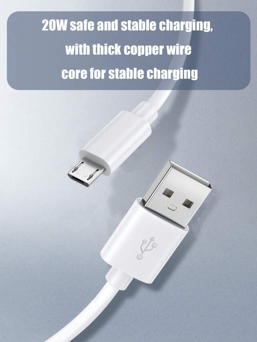 Micro 5-Pin Data Cable,Pure White Charm, Technological Synergy - 1 ...