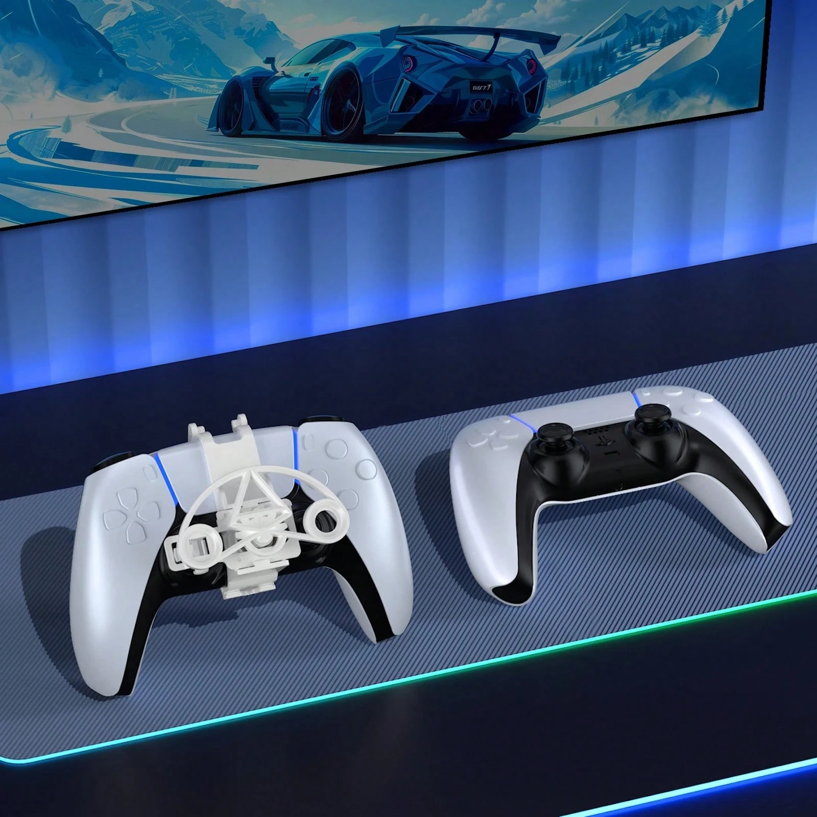 1 PC ABS Mini Steering Wheel For Controller Accessories Racing Games ...