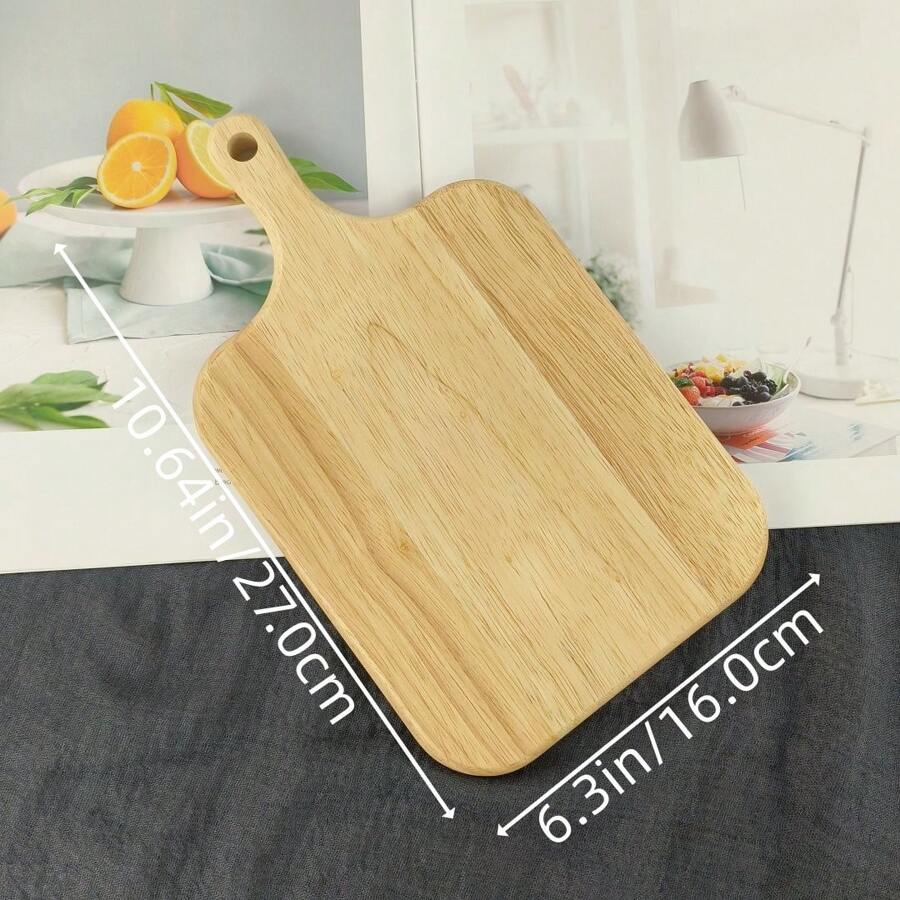 Oak Wood Cutting Board With Handle, Best For Charcuterie, Kitchen ...