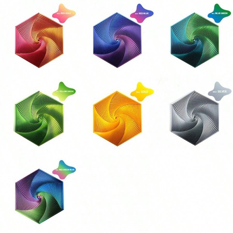 3D Printed Hexagon Fidget Toy, Plastic In Multiple Colors, Creative ...